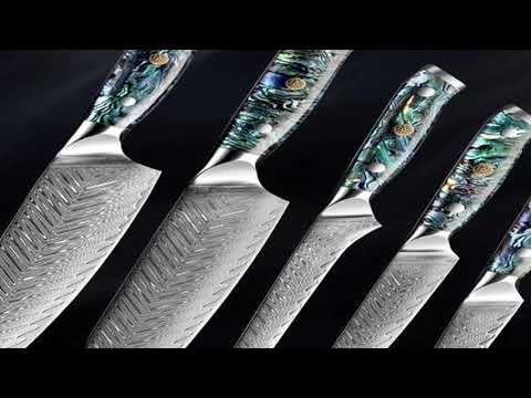 XITUO 1-5 PCS Damascus Steel knife Set Kitchen Cooking Knives Chef Knife Japanese Santoku Boning kni