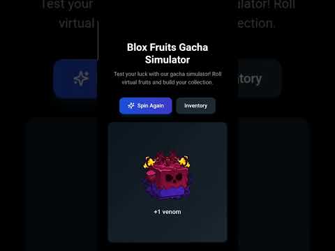 I rolled 100 fruits on a blox fruits gacha simulator to see how accurate it was #roblox