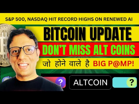 Bitcoin analysis in Hindi | Alt coins update | US Market BIG NEWS