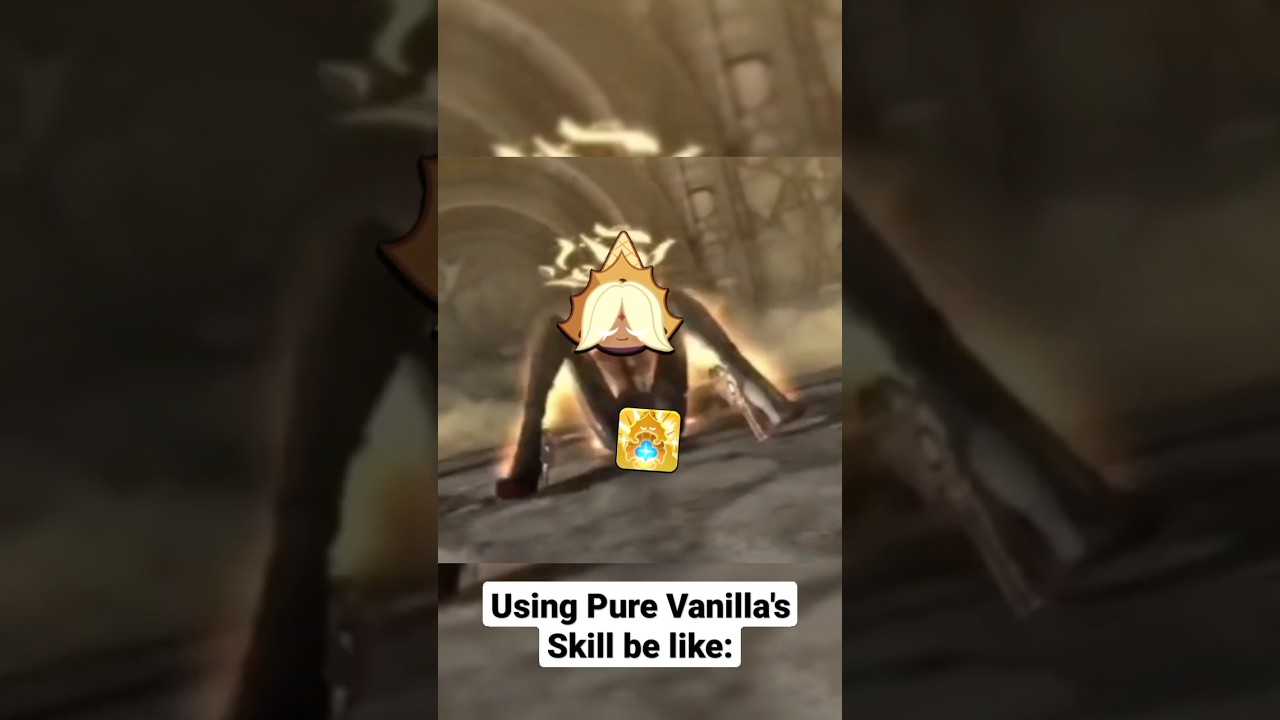 Using Pure Vanilla's Skill is very bad for my eyes... #shorts  #cookierunkingdom  #crk