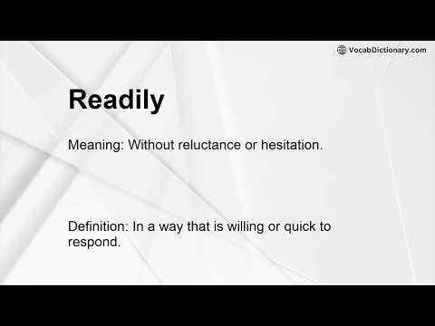 Readily Meaning