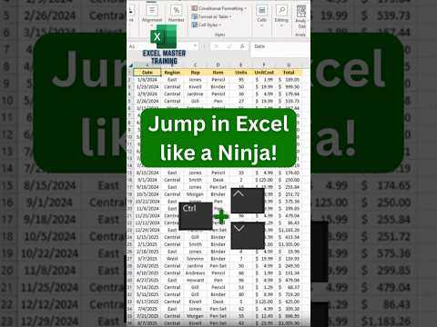 Navigate Excel Like a Pro! #exceltips #excelshortcuts #exceltutorial