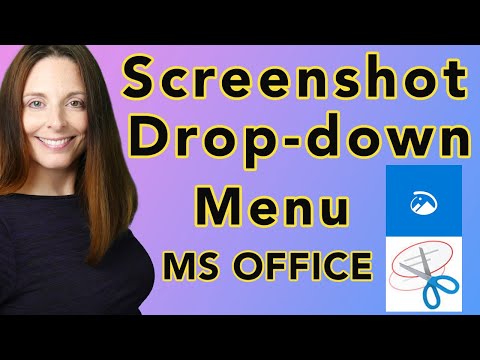Take a Screenshot of a Drop Down Menu - Windows Snipping Tool AND Snip & Sketch