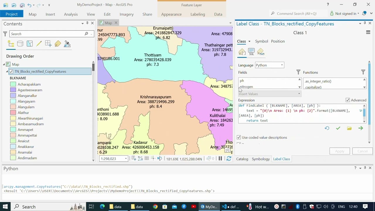 Label expression in ArcGIS Pro for Python Developer