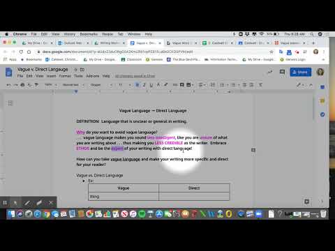 Vague vs Direct Language Lesson Part 1