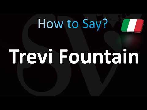 How to Pronounce ''Trevi Fountain'' Correctly! (Italian, Rome)