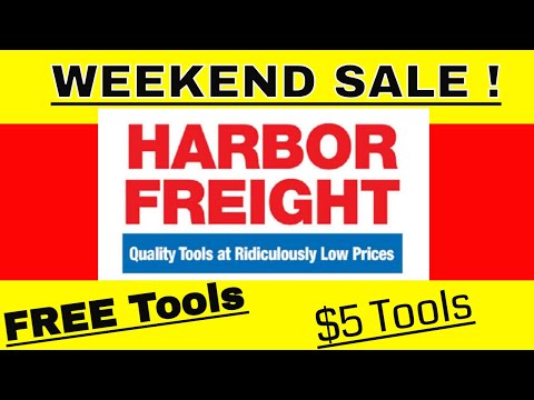 Harbor Freight WEEKEND SALE, FREE TOOLS, SUPER COUPONS, 5 DOLLAR TOOLS !