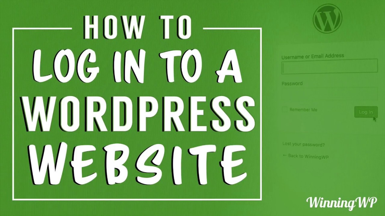 How to Login to WordPress Admin Page/Dashboard?