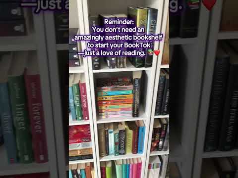 Reminder: You Donโt Need an Aesthetic Bookshelf to Be on BookTube ๐โจ #shorts