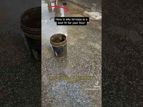 This is why you should use terrazzo floors. It’s not only weatherproof and waterproof #buildingtips