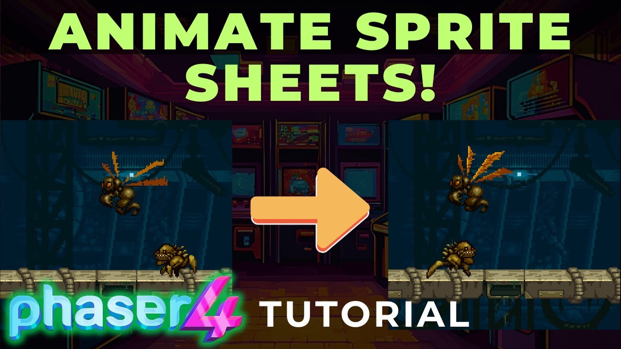Animate Sprite Sheets in Phaser 4 Made Easy (Beginner’s Guide)