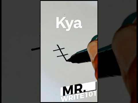 Learn to write hiragana "Kya" in nihongo
