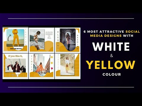 6 Most Attractive Social Media Designs with White and Yellow Color on Canva | S. G. Creative Ideas