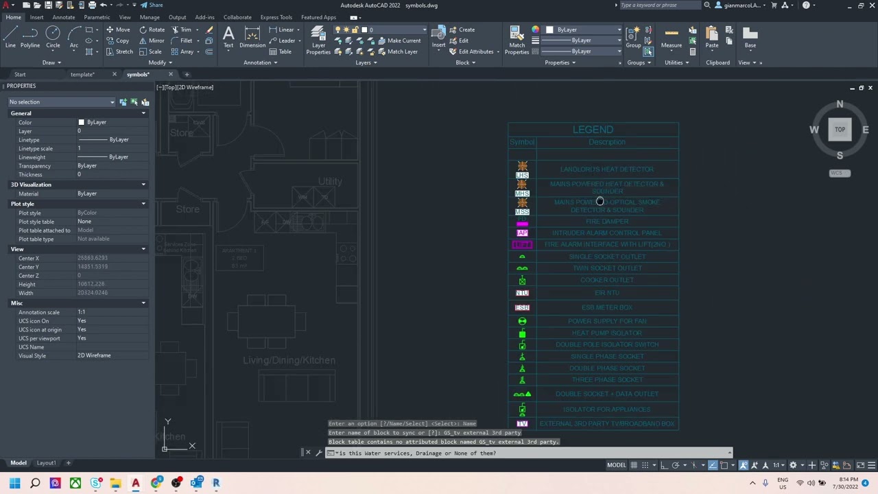 AutoCad quickest way to create a legend