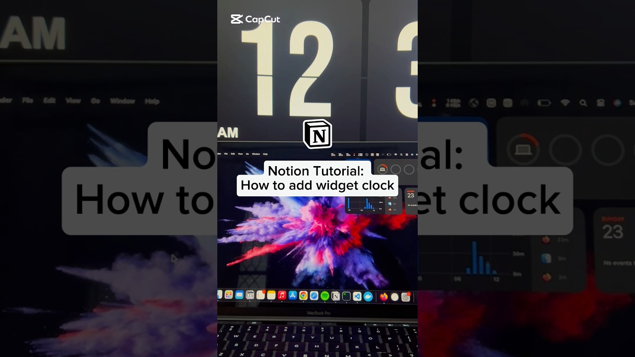 Notion Just Got Way Cooler (Clock Widgets!)