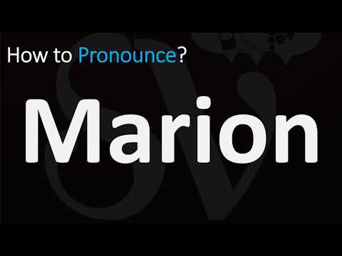 How to Pronounce Marion? (CORRECTLY)