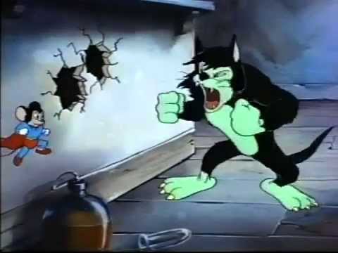 MIGHTY MOUSE MEETS JECKYLL AND HYDE CAT