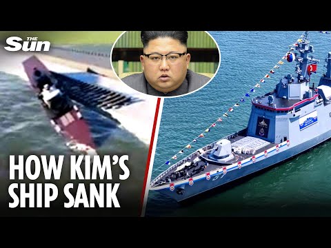 New vid shows how humiliated Kim's EMBARRASSING warship disaster unfolded