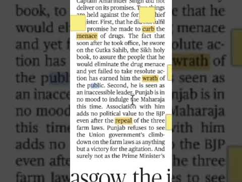 Wrath | Repeal | Vocabulary from Newspaper | Part-9 | #Shorts