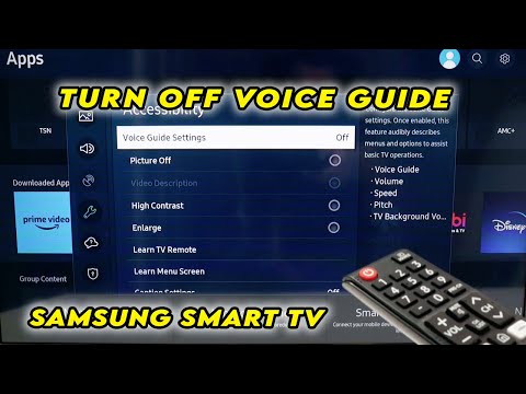 Samsung Smart TV: How to Turn Off Voice Guide
