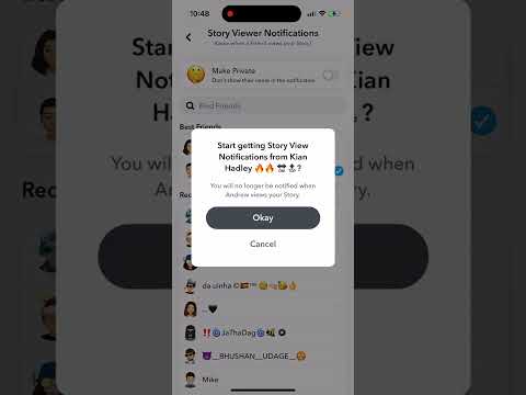 SnapChat - Story View Notifications - overview
