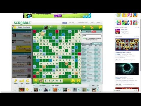 Playing Scrabble Online #1