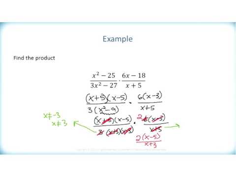 Math 3201 – U4 Ch.4 Sec.4.3 - Multiply Dividing Rational Expressions