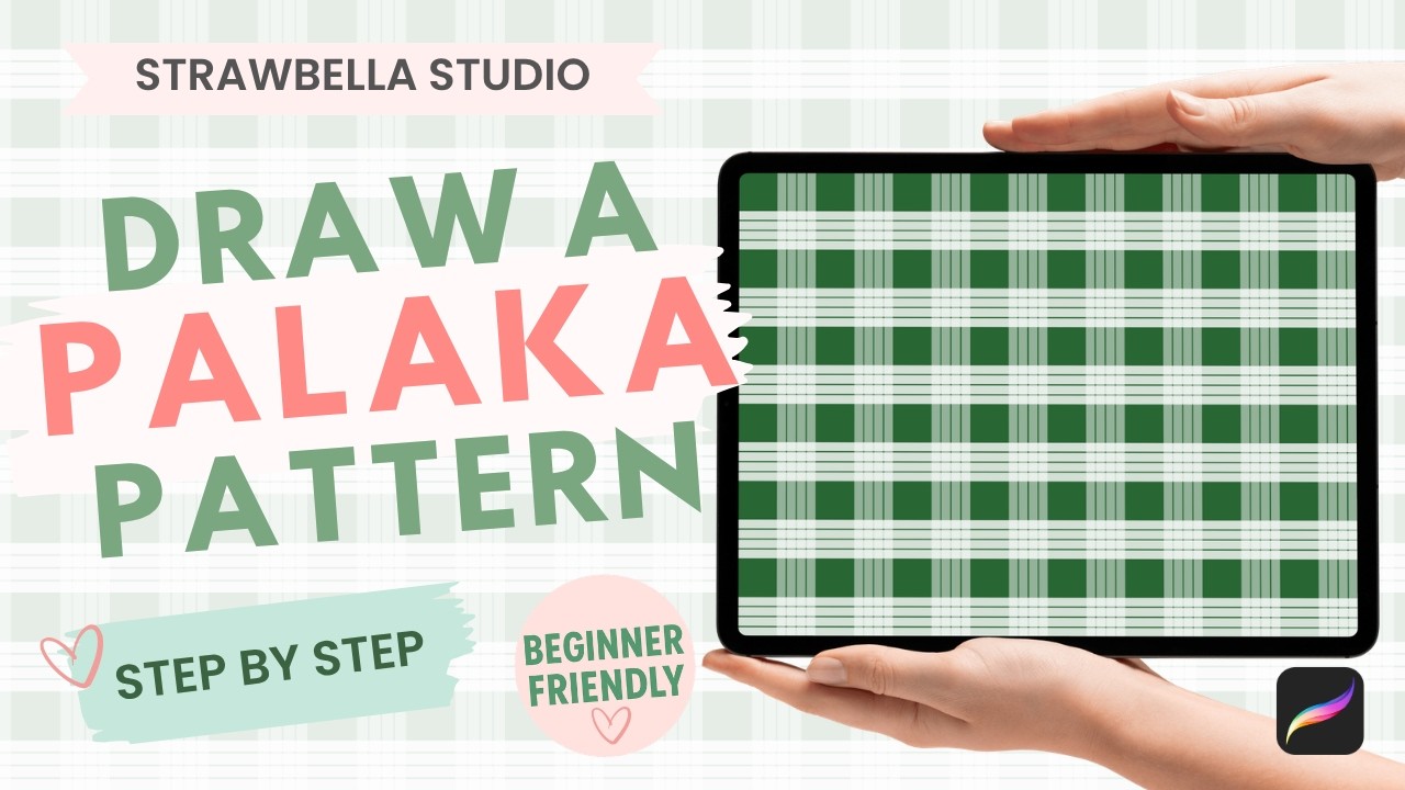 Easy Palaka Print Seamless Pattern Tutorial in Procreate