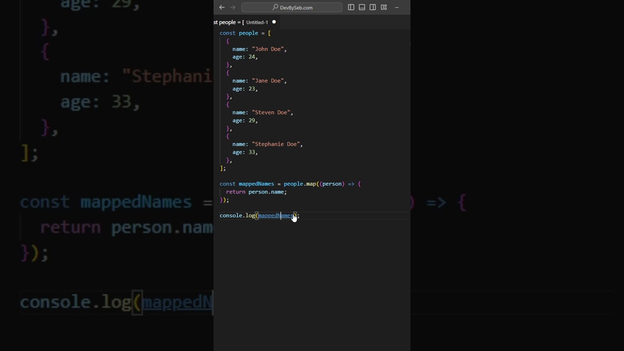 Using Array Map functions in JavaScript