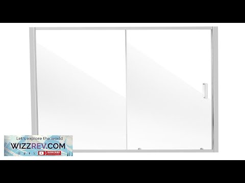 Semi frameless Shower Door 57.7 59 x 70 in SGCC Tempered Glass 1 4in Chrome VEVOR US Review