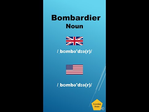 Bombardier meaning pronunciation and synonyms #Shorts