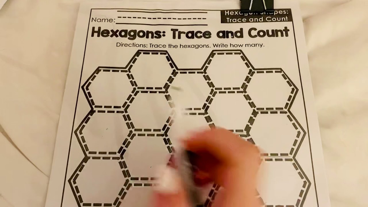 Hexagons: Trace and Count
