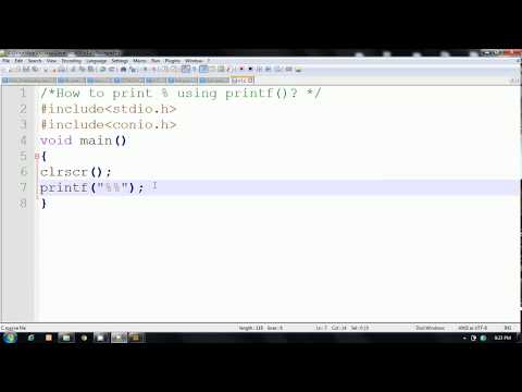 Learn How to print using printf function in C Language | Hindi - Mind Luster