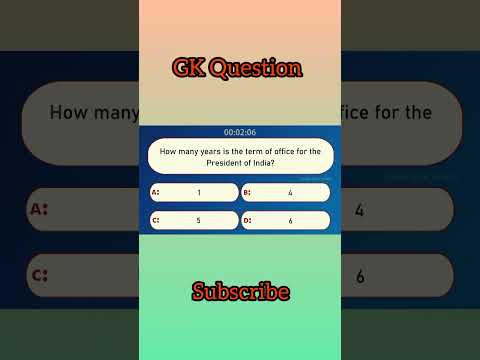 The tenure of President of India is? #shorts #viral #shortsvideo #gkshorts #president