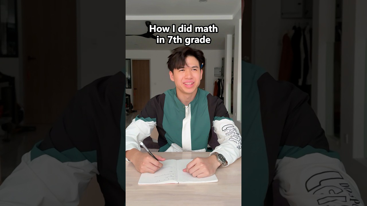 How I did math in 7th grade vs now