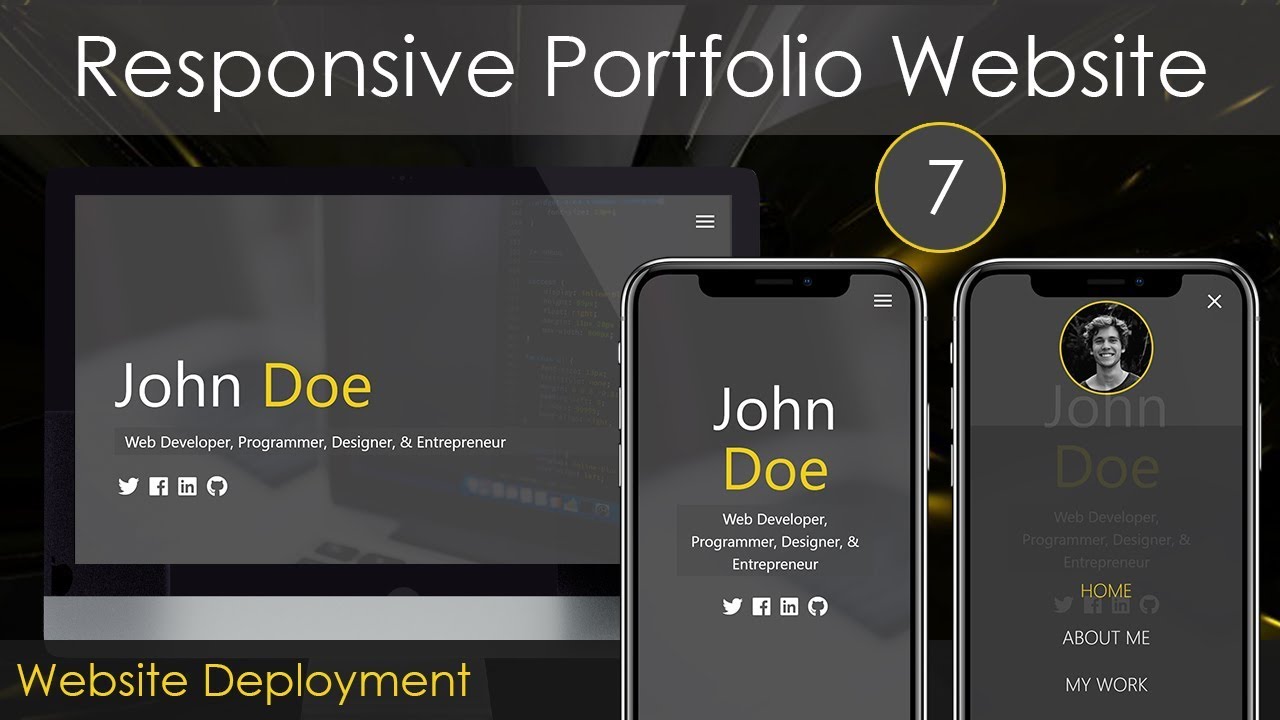 Responsive Portfolio Website [7] - Website Deployment