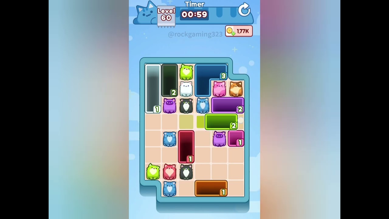 Drop the Cat! Level 60 Walkthrough
