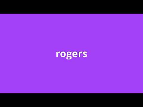 what is the meaning of rogers.