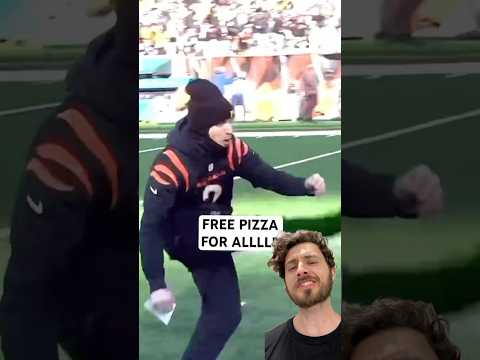 Bengals Fan Hits 40Yard Field Goal to Win Entire Stadium Pizza!#sports #news #shorts #nfl #football