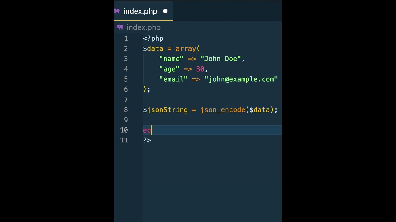 What is json_encode() in PHP #Tutorial! effortlessly. #JSON #webdevelopment  #codingtips 🚀