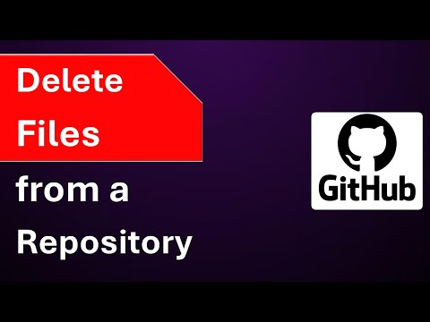 How to Delete Files in a GitHub Repository | How to Remove Files in a GitHub Repository