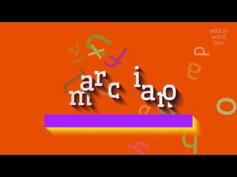 How to say "marciano"! (High Quality Voices)