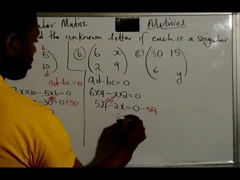 Singular matrix