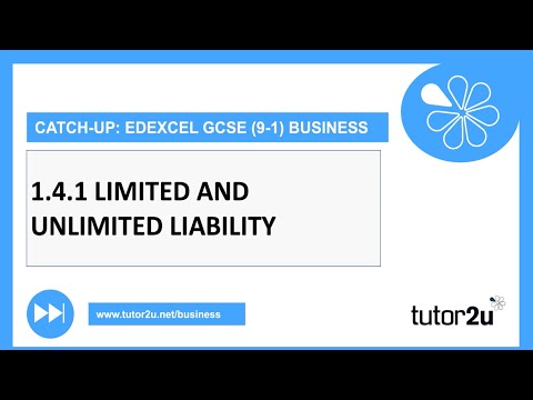 Limited and Unlimited Liability | Edexcel GCSE Business Catch Up 2021