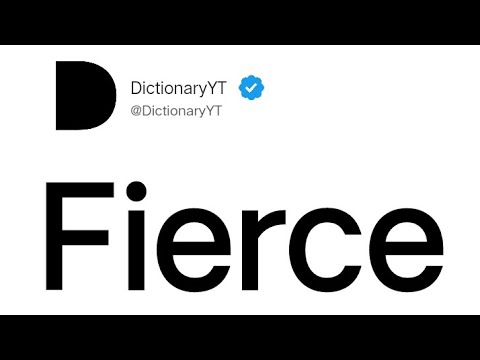 Fierce Meaning in English