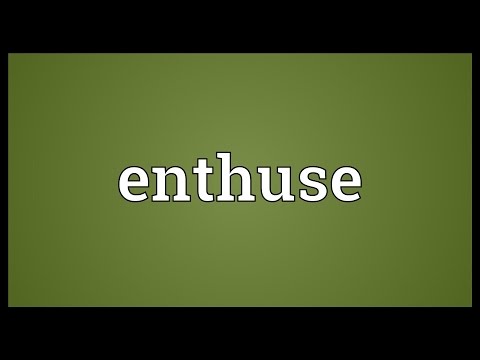 Enthuse Meaning