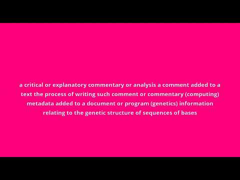what is the meaning of annotation