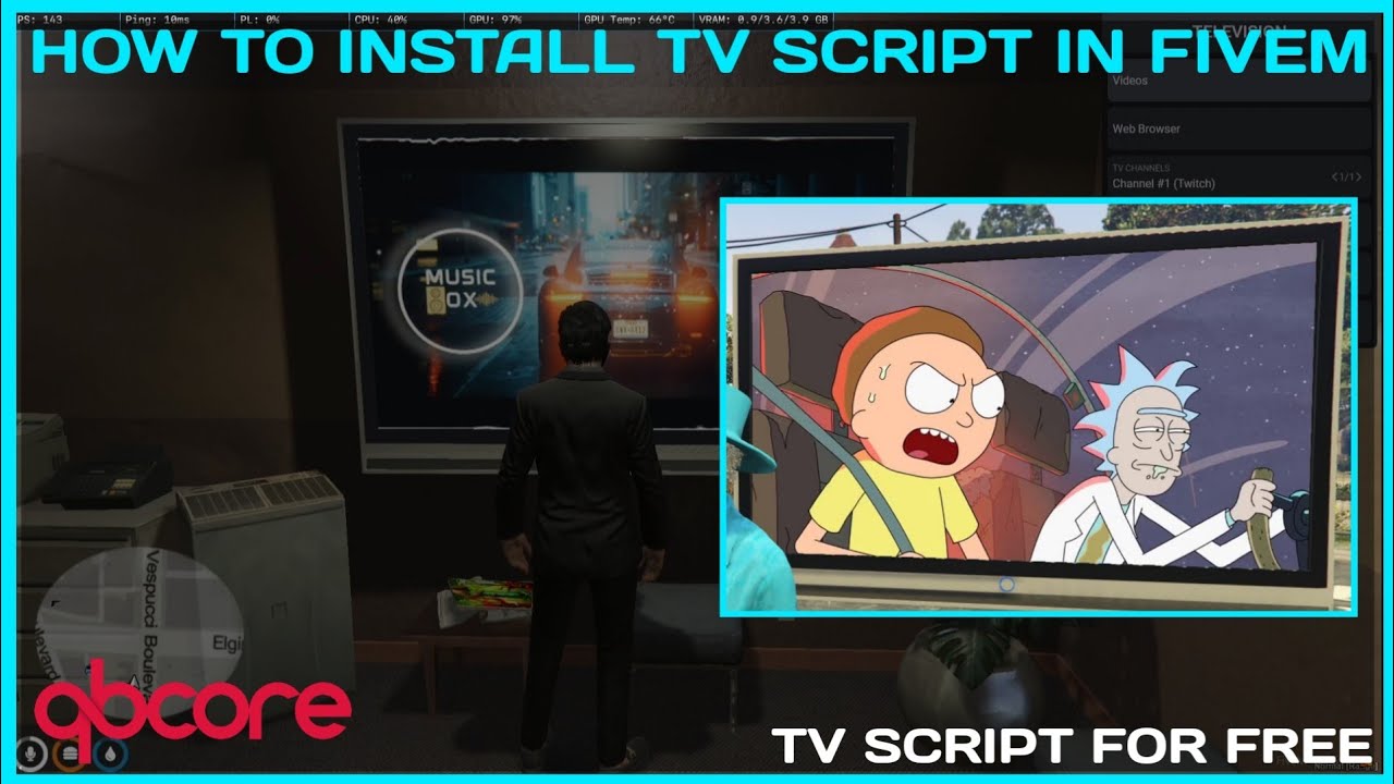 QBCore TV Script Play Videos *FREE* | FiveM Roleplay Scripts | FiveM Tutorial 2023 | MJ DEVELOPMENT