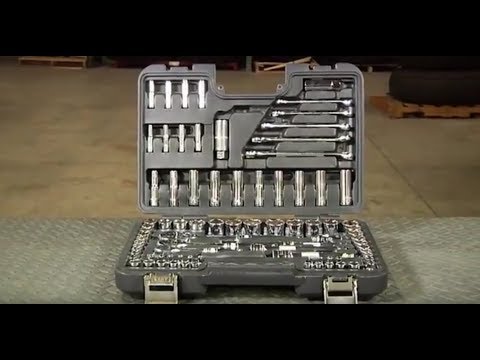 Klutch Mechanic's Socket Set - 97-Pc., 1/4in., 3/8in. & 1/2in. Drive