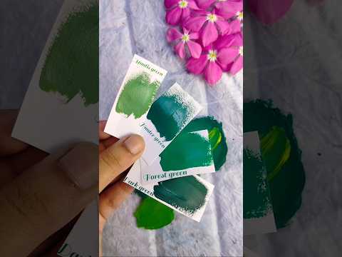 How to make different shades of greenππ||#shortvideo #viral #viralvideo #youtubeshorts #ytshorts